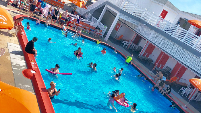 Pool Court Cabanas | Sunny Atlantic Beach Club